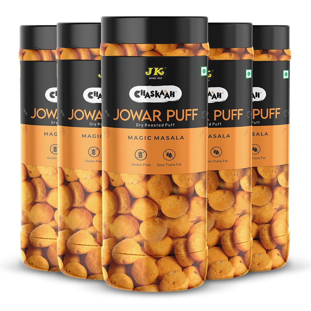Chaskaah Magic Masala Jowar Puff 75g (Pack of 5)